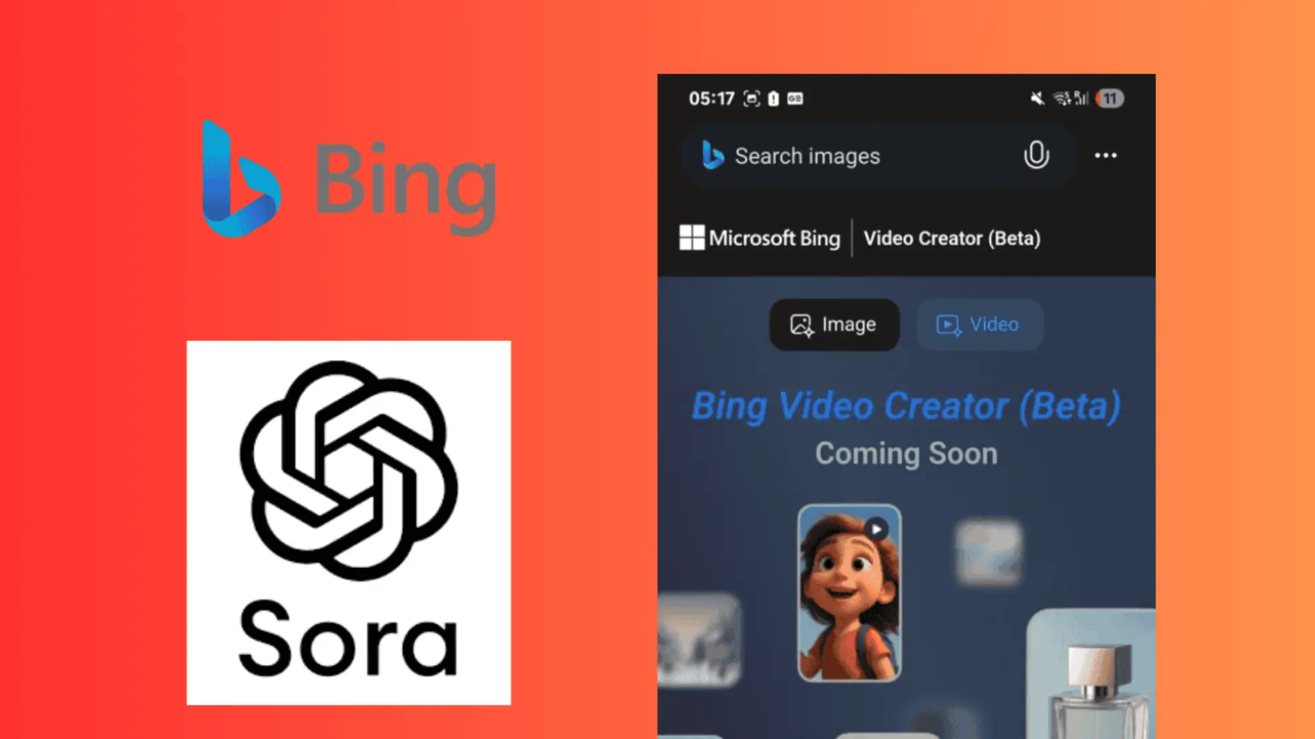 با هوش مصنوعی Sora در اپلیکیشن Bing، رایگان ویدیو بسازید